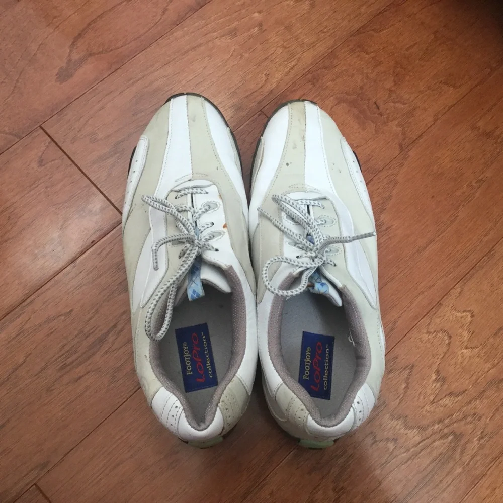 FootJoy | Shoes | Footjoy Womens Lopro Collection White Tan Golf Shoes ...